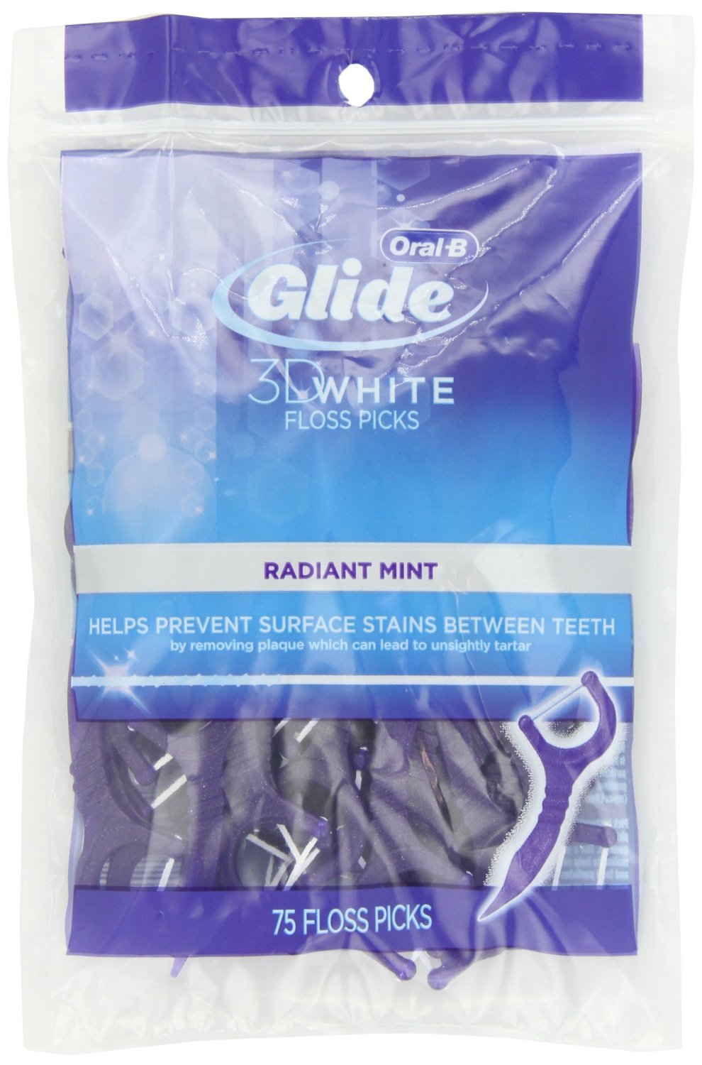 75-Count Oral-B Glide 3d White Floss Picks Only $1.85 + Free Shipping