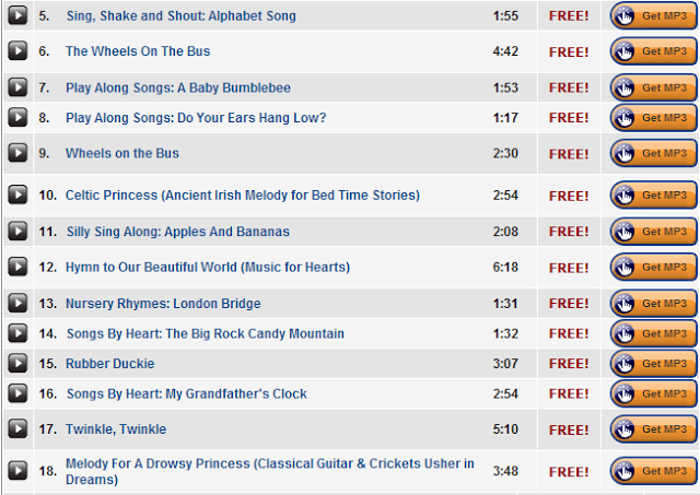 100+ FREE MP3 Children's Songs From Amazon!!
